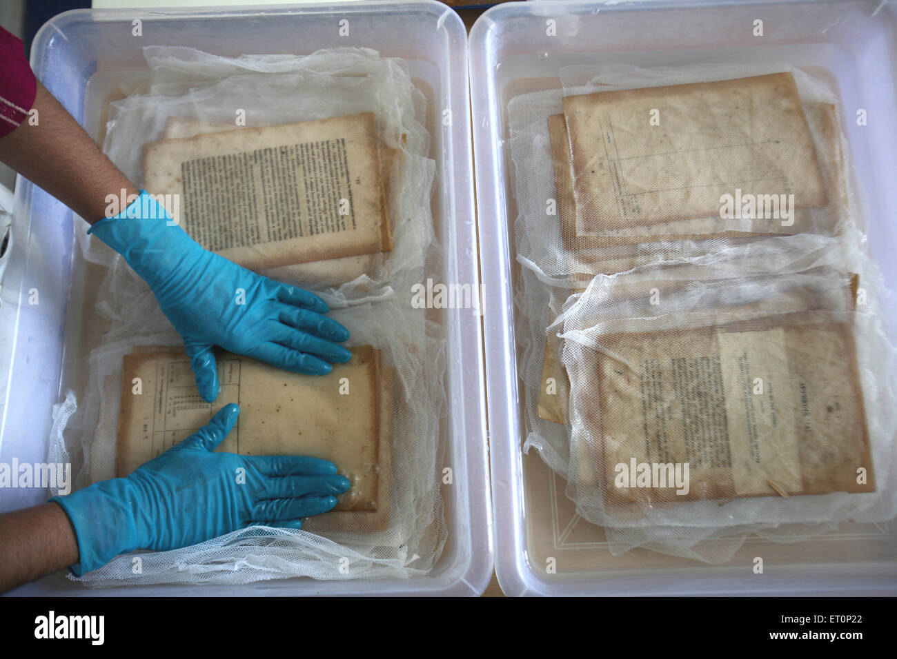 Preservation work of rare books in library of mumbai university ...