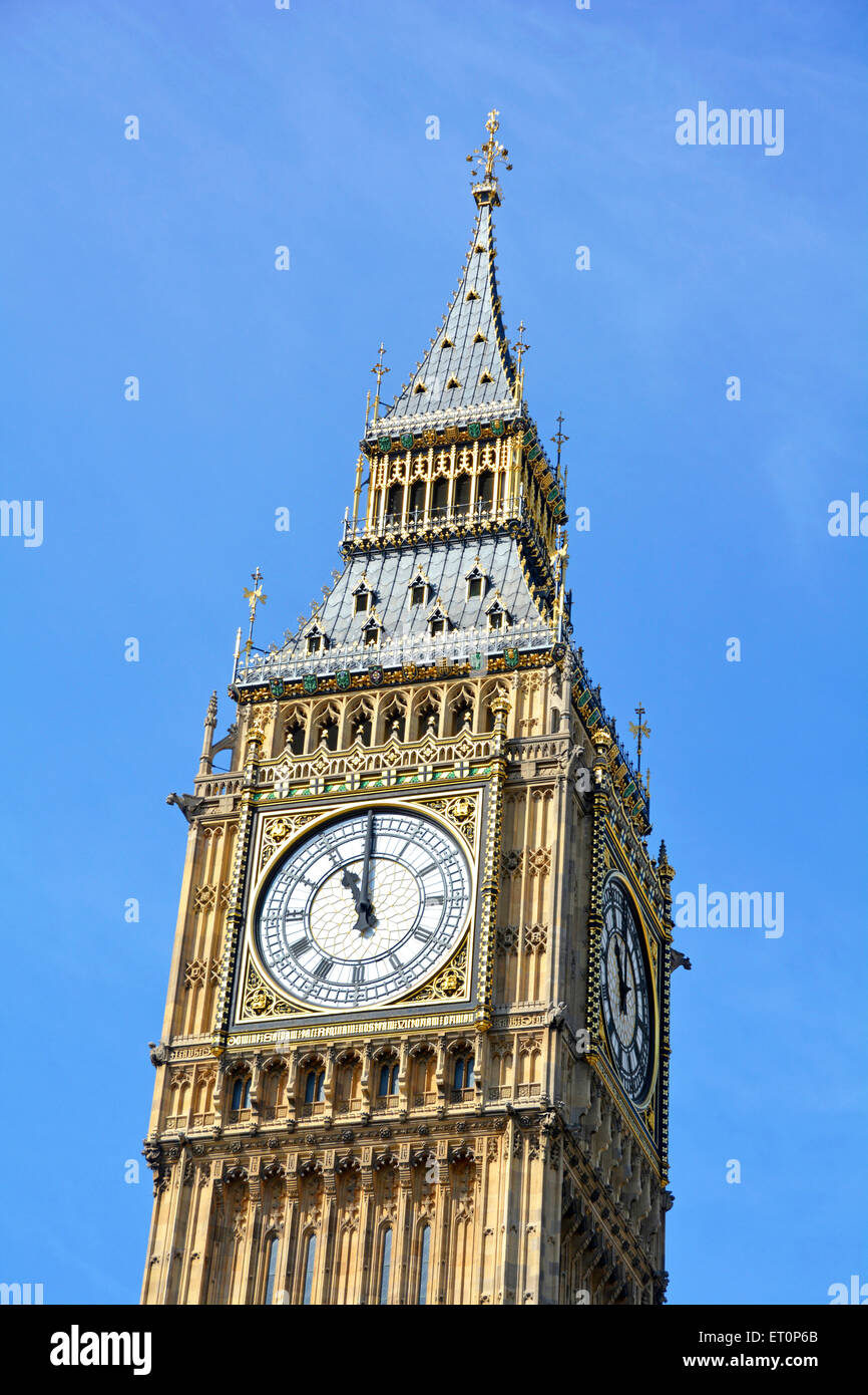 Close up of Big Ben clock tower now officially Elizabeth Tower Stock ...
