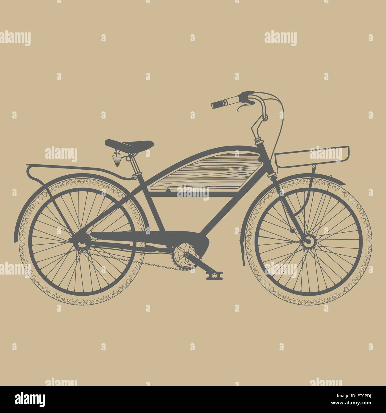 Antique bicycle isolated icon Stock Vector Images - Alamy