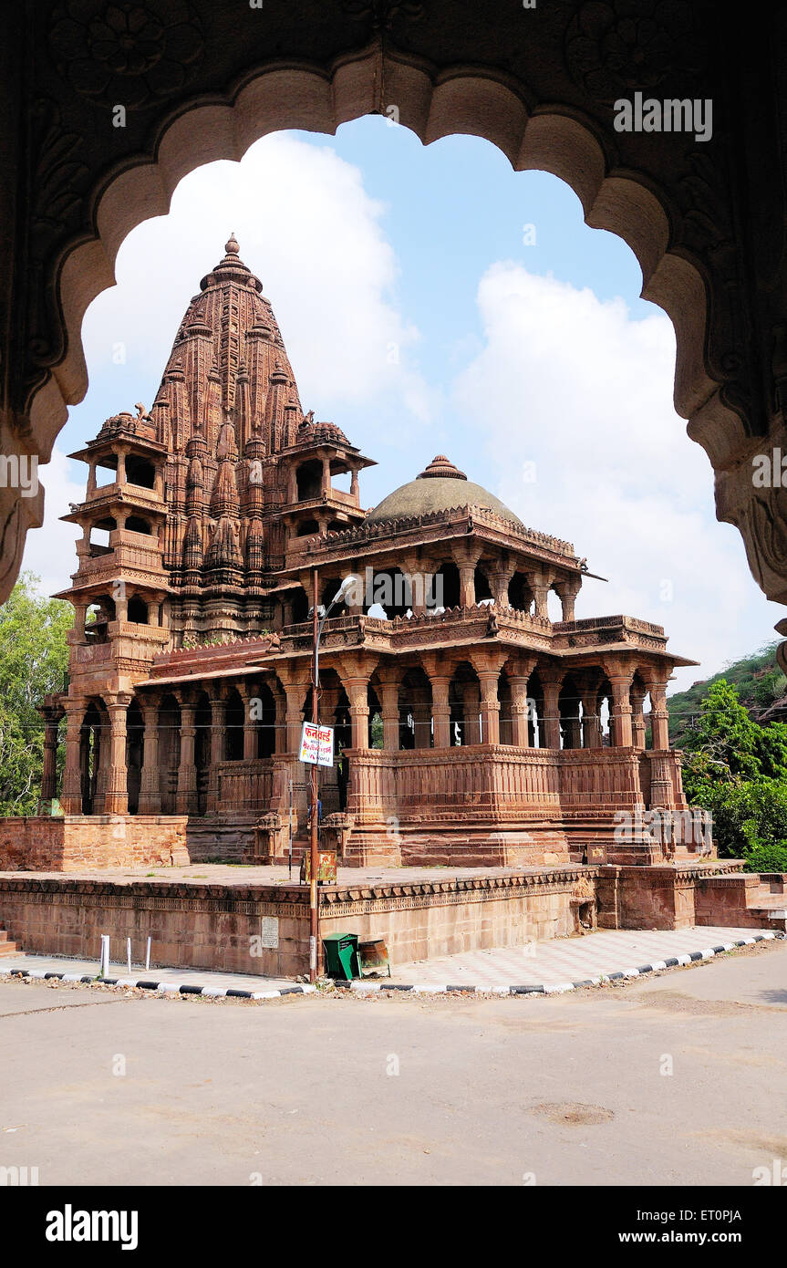 Deval ; Royal Cenotaph ; Mandore Garden ; Mandore ; Jodhpur ; Rajasthan ...