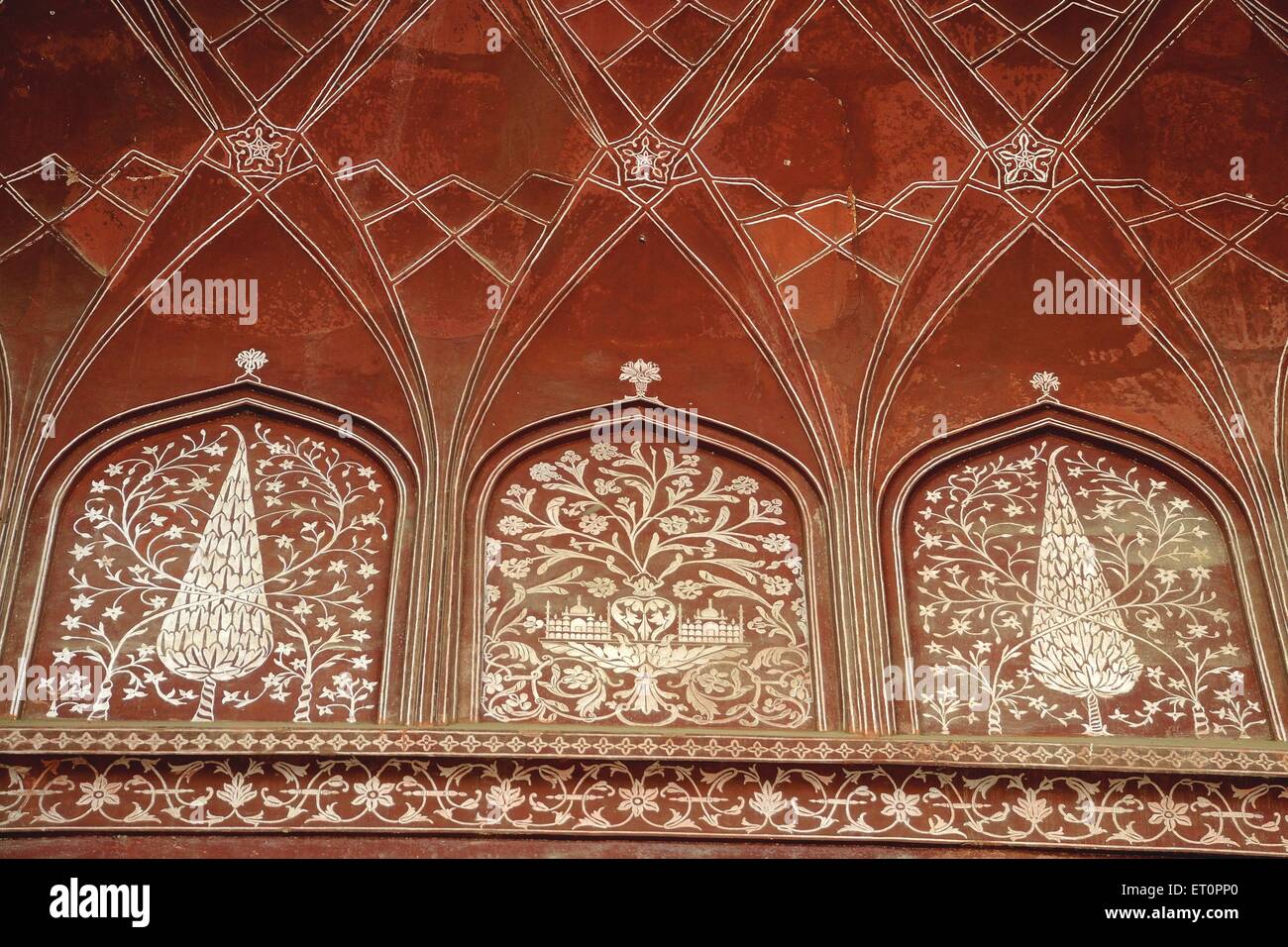Taj mahal wall paintings hi-res stock photography and images - Alamy