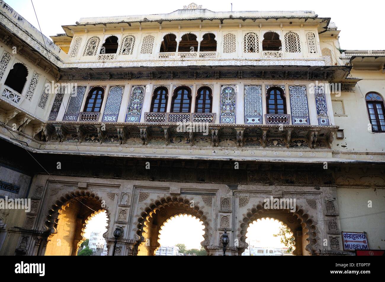 Front gate of Pichola Lake Haveli ; Udaipur ; Rajasthan ; India Stock ...