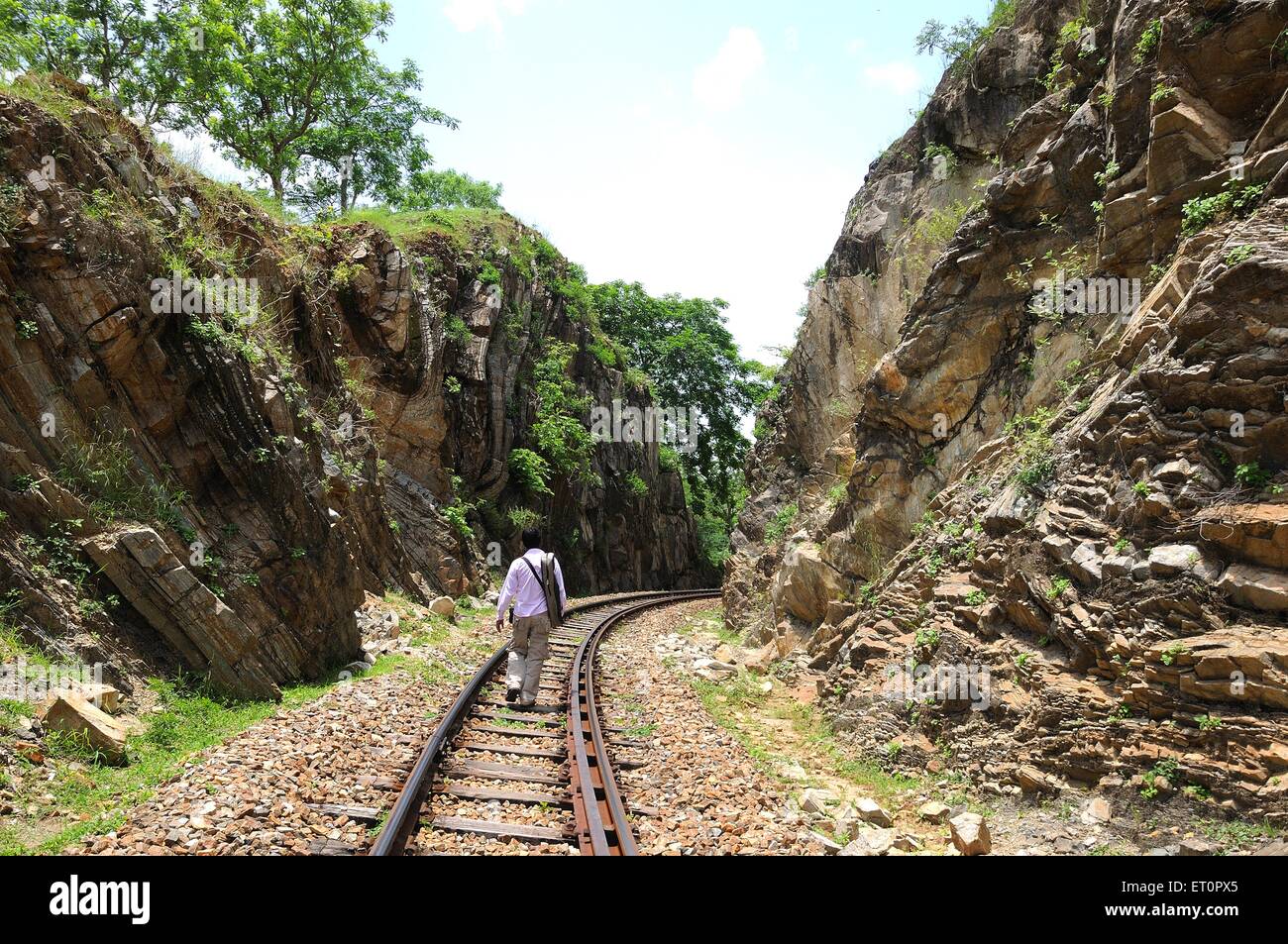Double track railway line hi-res stock photography and images - Alamy