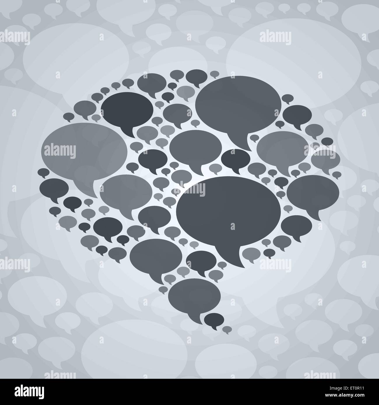 Chat bubble symbol on grey background. RGB EPS 10 vector Stock Vector ...