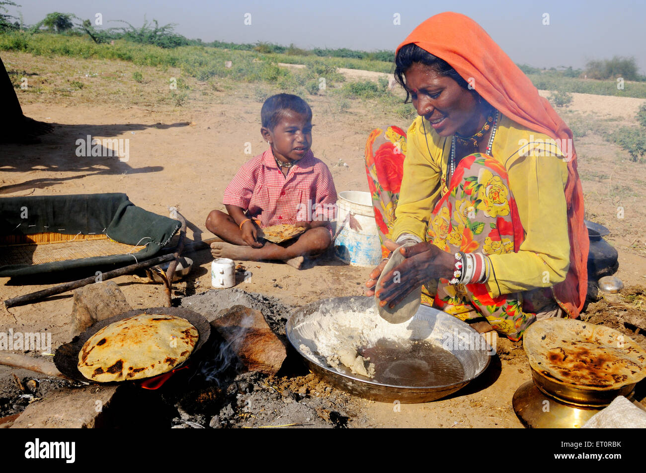 Indian rural woman cooking food hi-res stock photography and images - Alamy