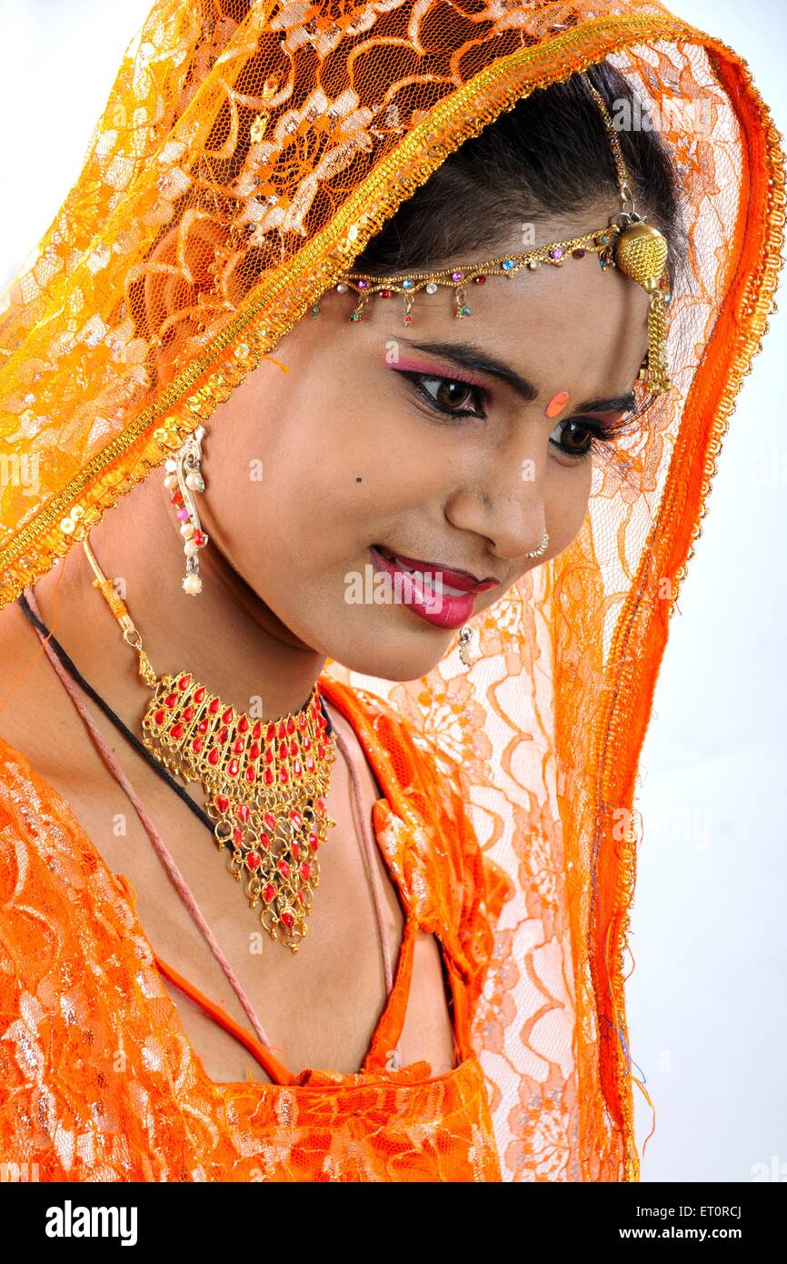 Lady wearing jewellery MR#769F Stock Photo - Alamy