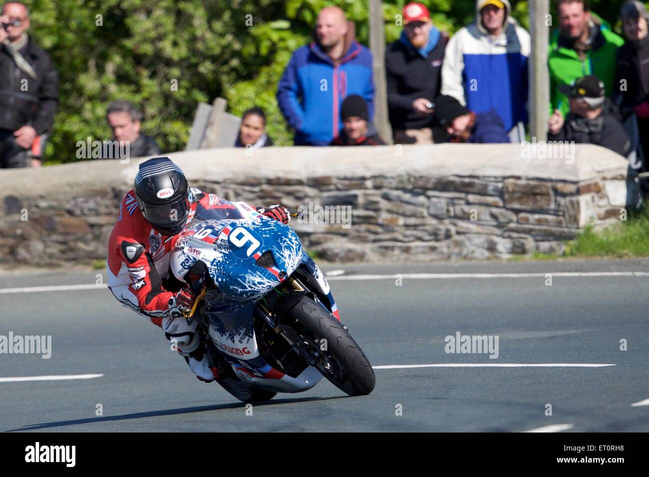 Douglas, Isle of Man. 10th June, 2015. James Cowton in action during ...