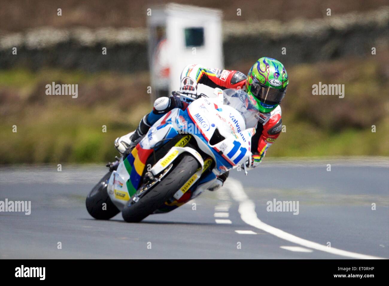 Douglas, Isle of Man. 10th June, 2015. Cameron Donald in action during ...