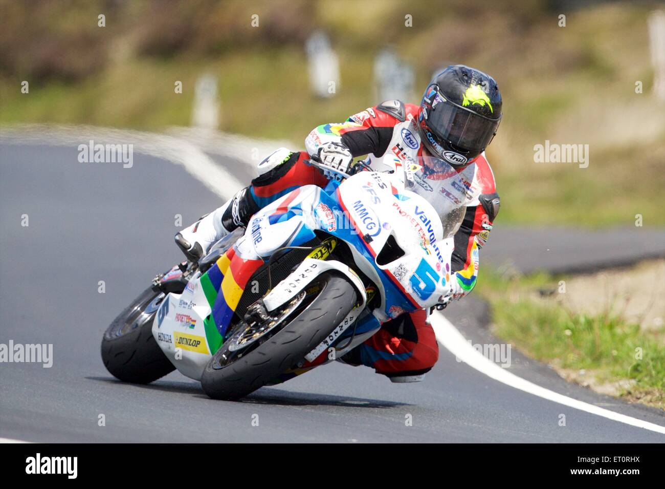Douglas, Isle of Man. 10th June, 2015. Bruce Anstey in action during ...