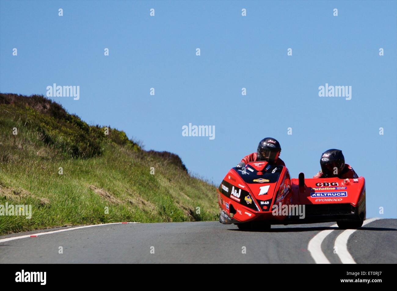 Douglas, Isle of Man. 10th June, 2015. Dave Molyneux and Benjamin Binns ...