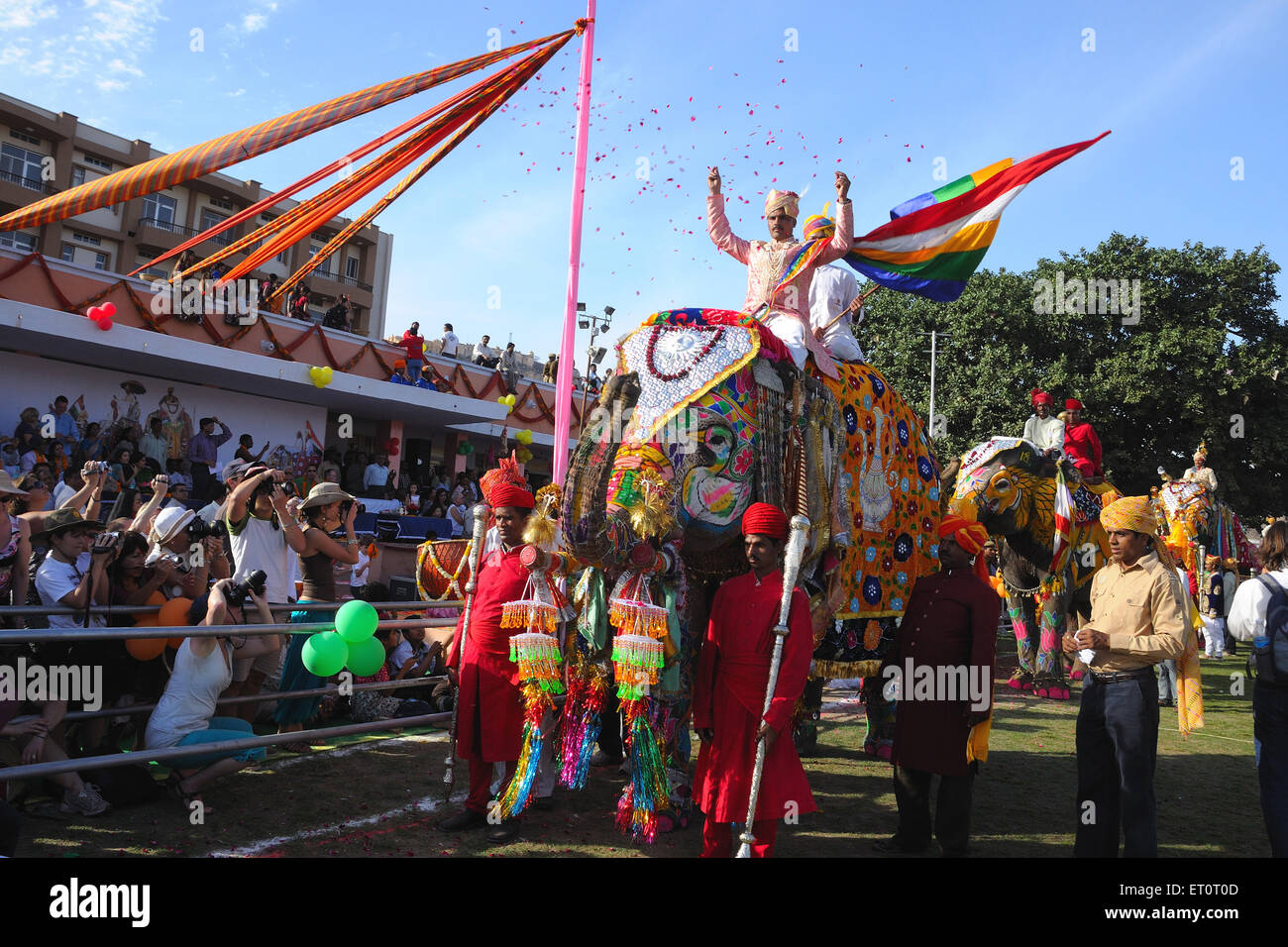 India elephant parade hi-res stock photography and images - Alamy