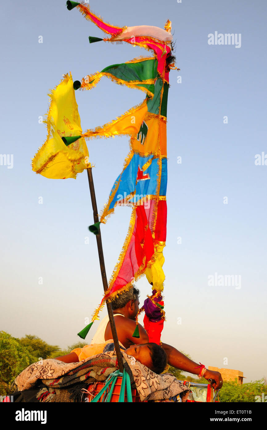 colorful flags religious flag Rajasthan India Stock Photo - Alamy