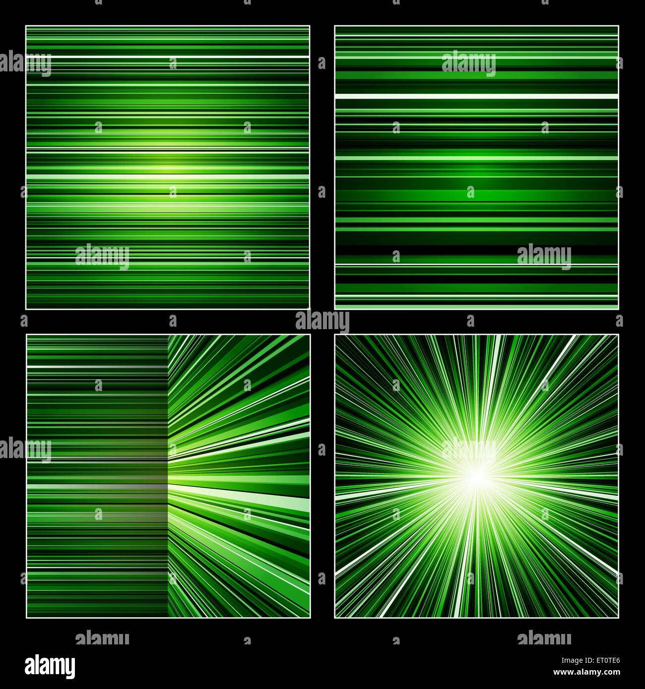 Abstract green stripes backgrounds set. RGB EPS 10 vector Stock Vector ...