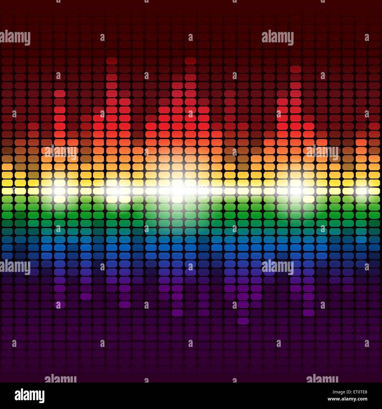 Rainbow shining digital equalizer background. RGB EPS 10 vector ...