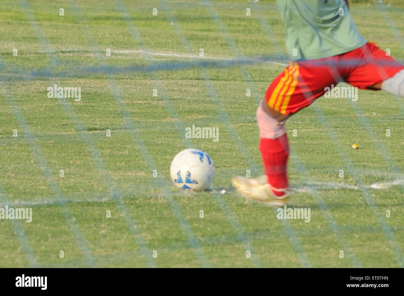 Playing soccer match Stock Photo - Alamy