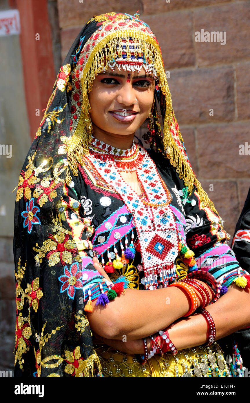 Portrait of kalbeliya lady ; Rajasthan ; India Mr#786 Stock Photo - Alamy