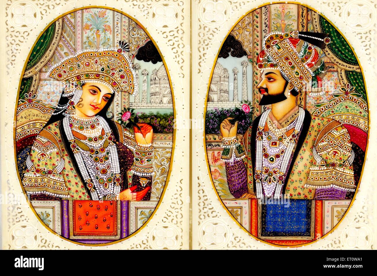 Painting of King and Queen, Raja and Rani, Emperor and Empress ...