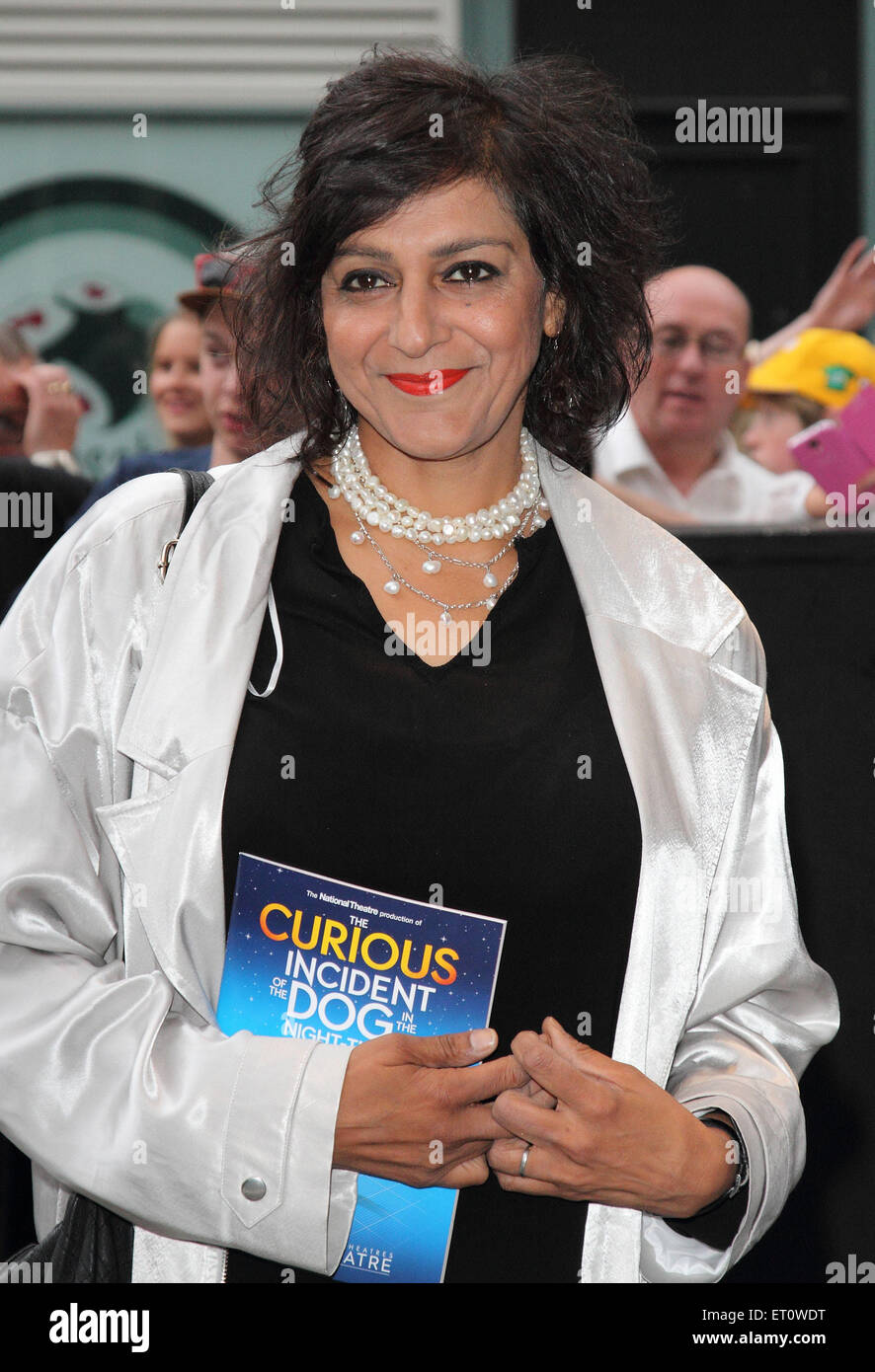 London, UK. Meera Syal at the Opening Night of 'The Curious Incident of ...