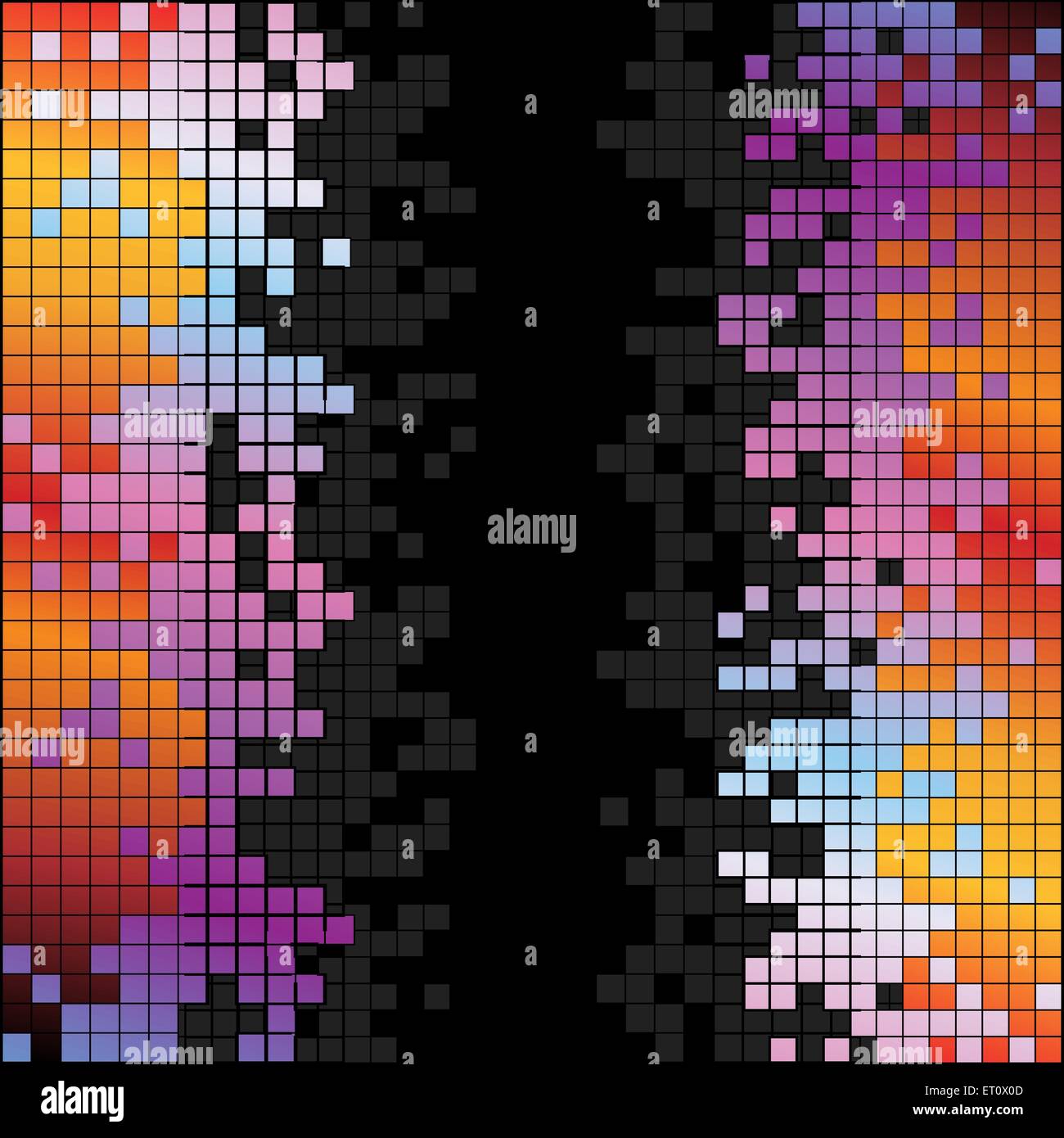 Abstract rainbow colorful pixels digital background. RGB EPS 10 vector ...