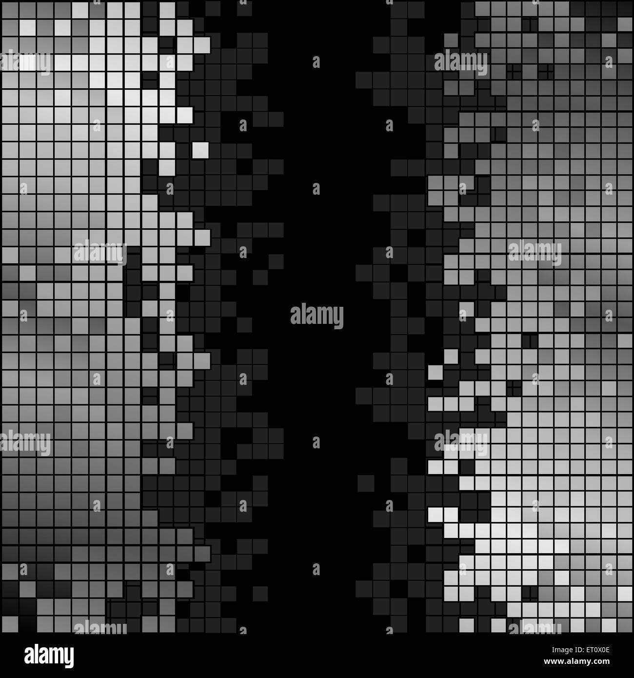 Abstract black and white pixels digital background. RGB EPS 10 vector ...