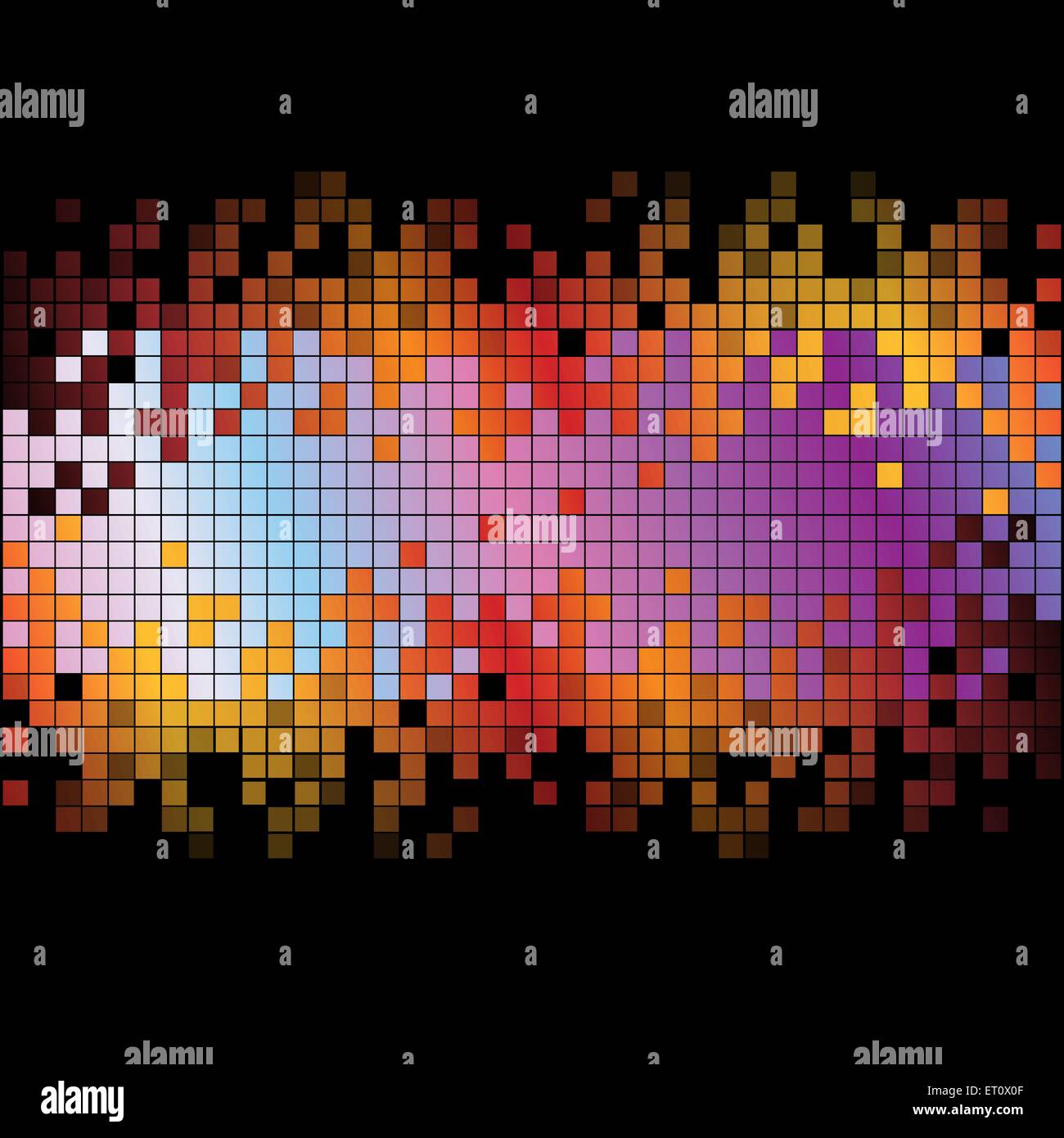 Abstract rainbow colorful pixels digital background. RGB EPS 10 vector ...