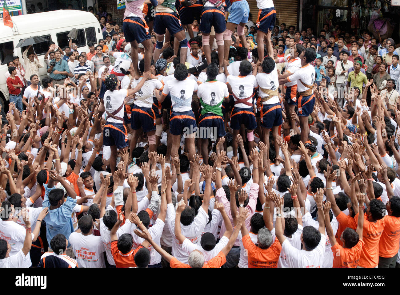 Making human pyramid hi-res stock photography and images - Alamy