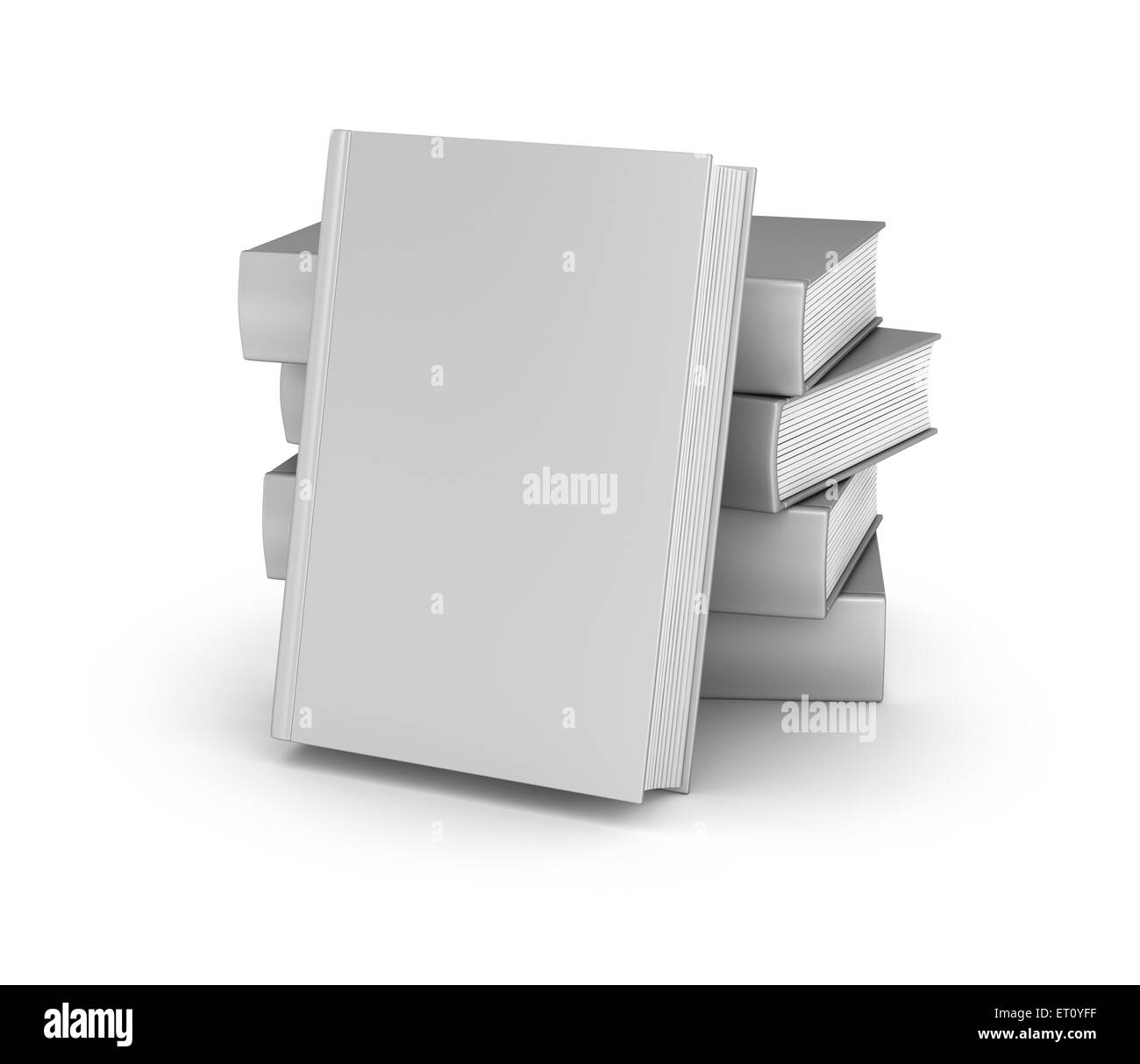 Empty book cover collection over white Stock Photo - Alamy