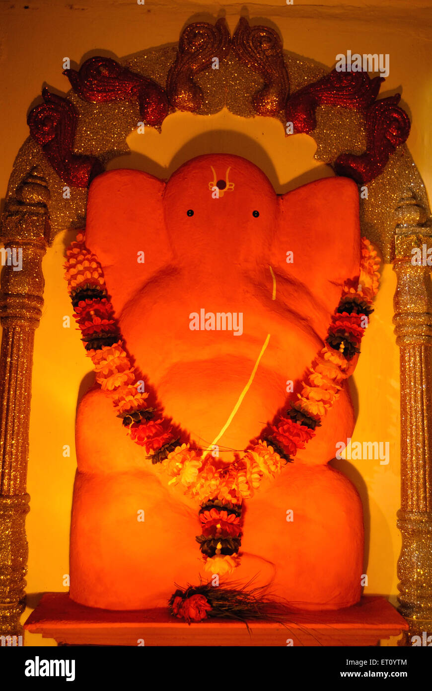 Ganesh replica of Shri Mayureshwar Mandir, Shri Moreshwar Temple, Hindu ...