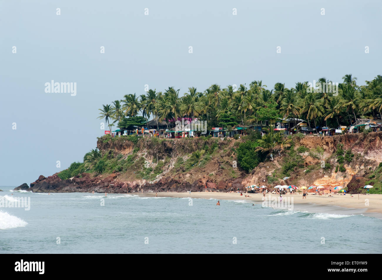 Varkala beach ; Trivandrum ; Thiruvananthapuram ; Kerala ; India ; Asia ...