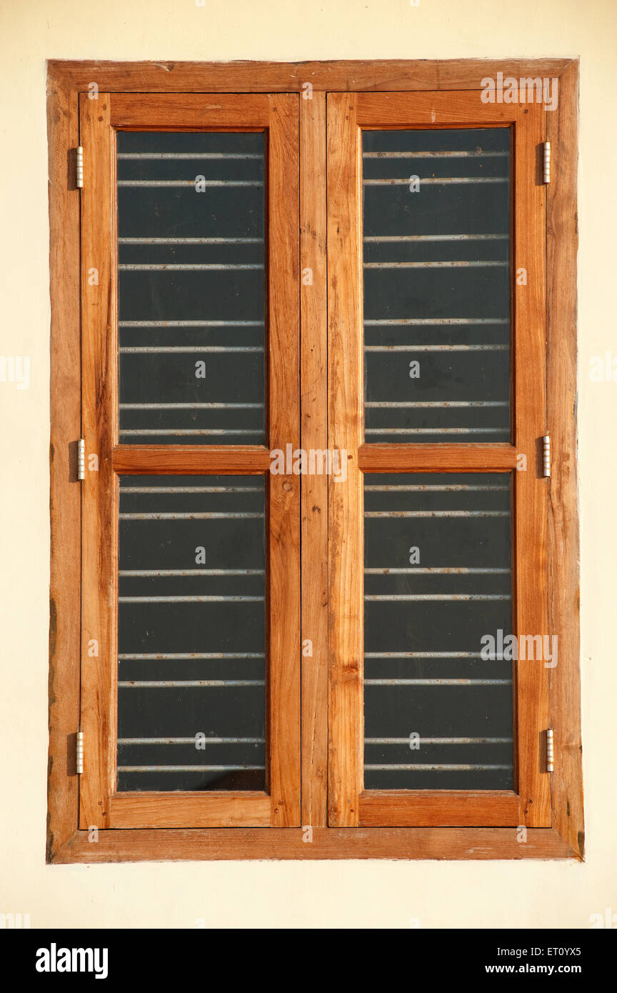 Closed wooden and glass window Stock Photo - Alamy