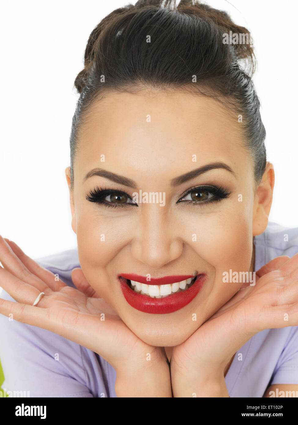 Smiling woman with big teeth hi-res stock photography and images - Alamy