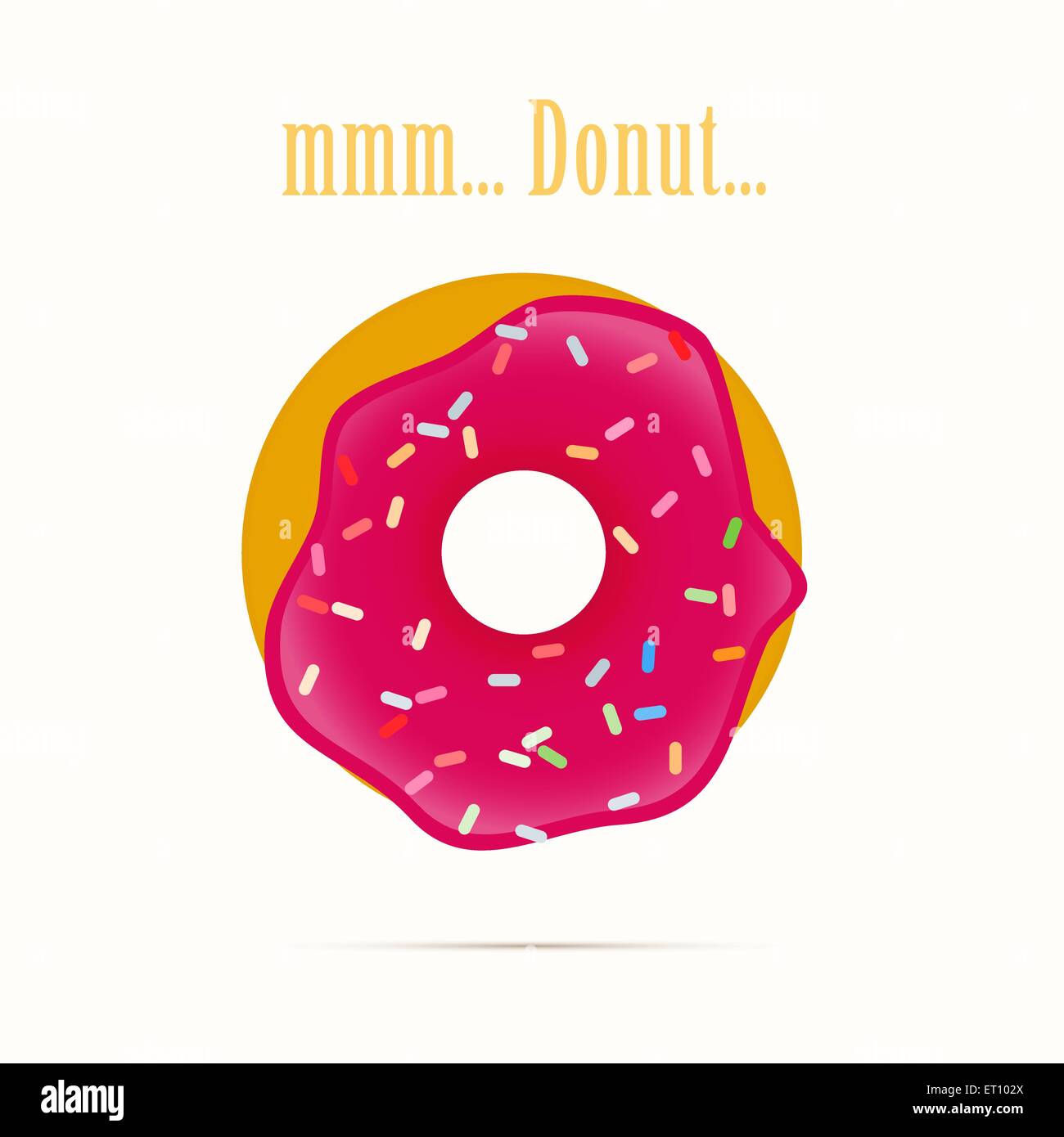 Red donut vector illustration Stock Vector Image & Art - Alamy