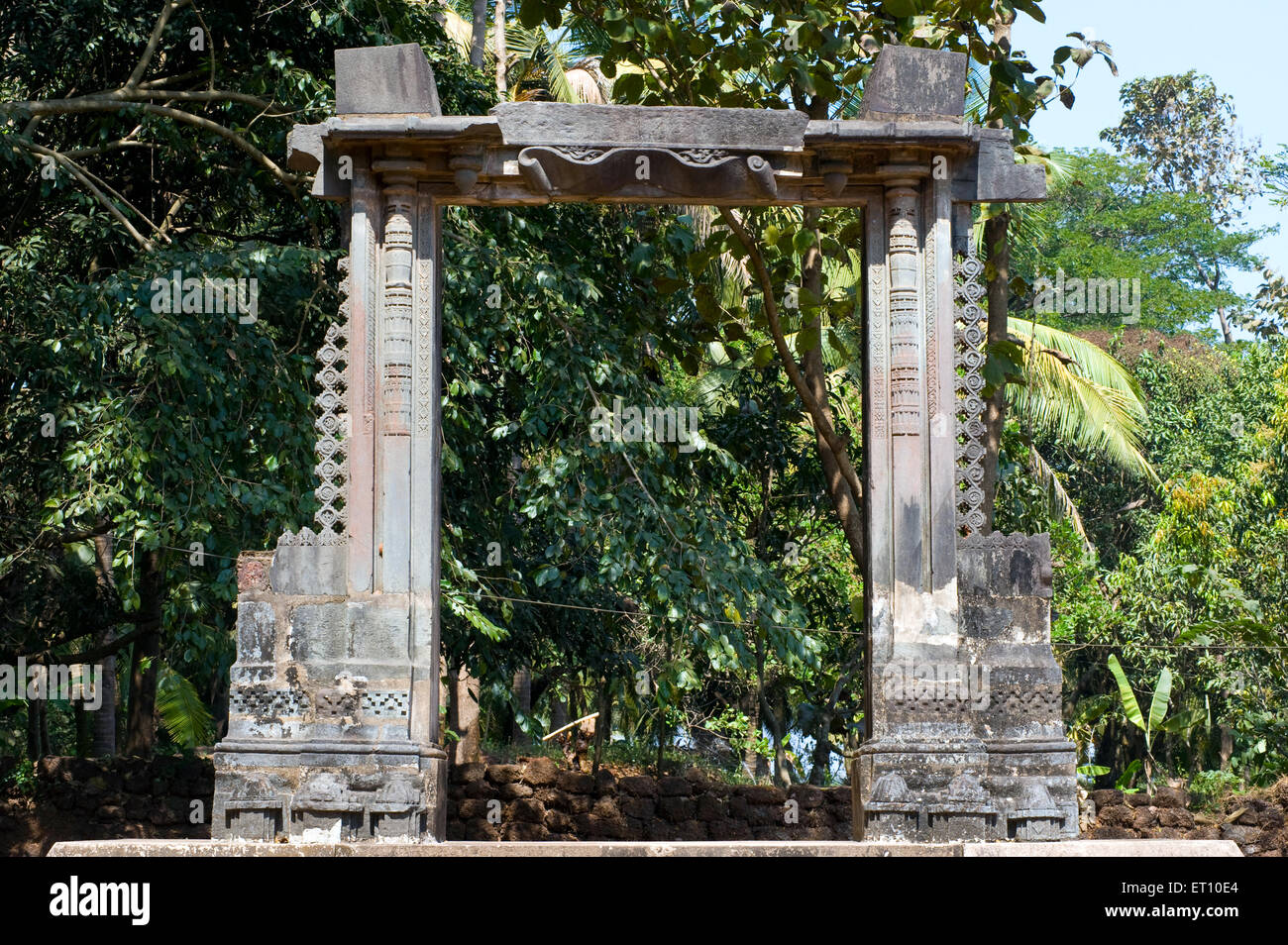 Gate of palace of adil shah at velha ; Goa ; India Stock Photo - Alamy