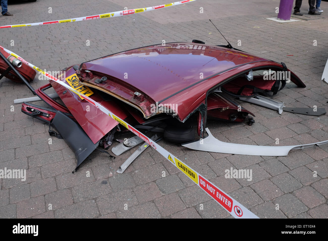 Car crash off road hi-res stock photography and images - Alamy