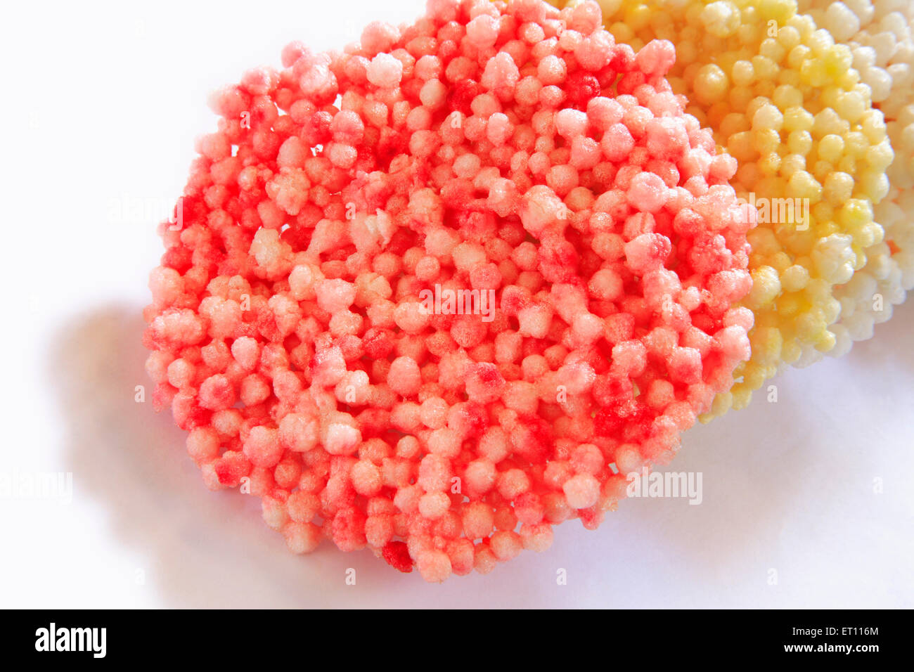 Pink sabudana papad poppadom sago cycas circinalis metroxylon sagu on ...