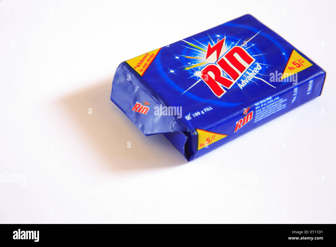 Rin Detergent Bar, Rin advanced, white background Stock Photo - Alamy