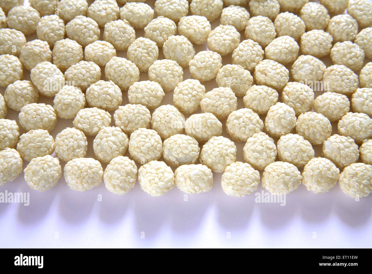 Crispy revadi made from white sesame seeds on makara sankranti festival ...