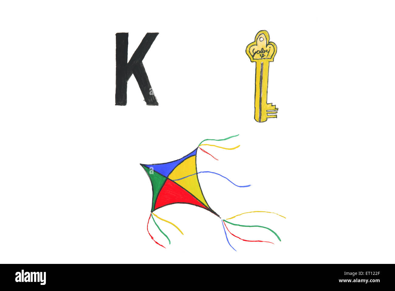 Kite drawing hi-res stock photography and images - Alamy