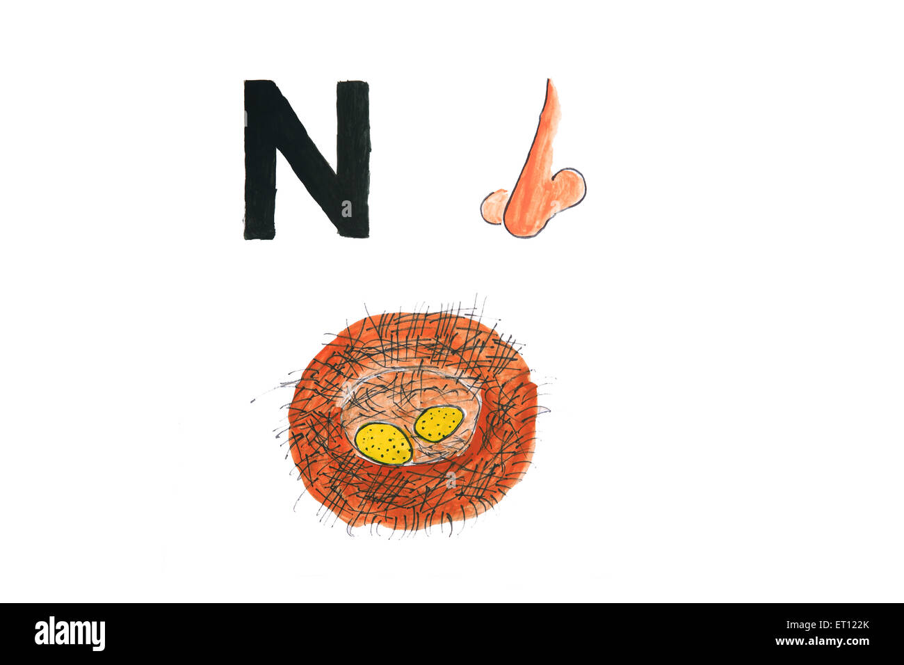 Nose drawing hi-res stock photography and images - Alamy