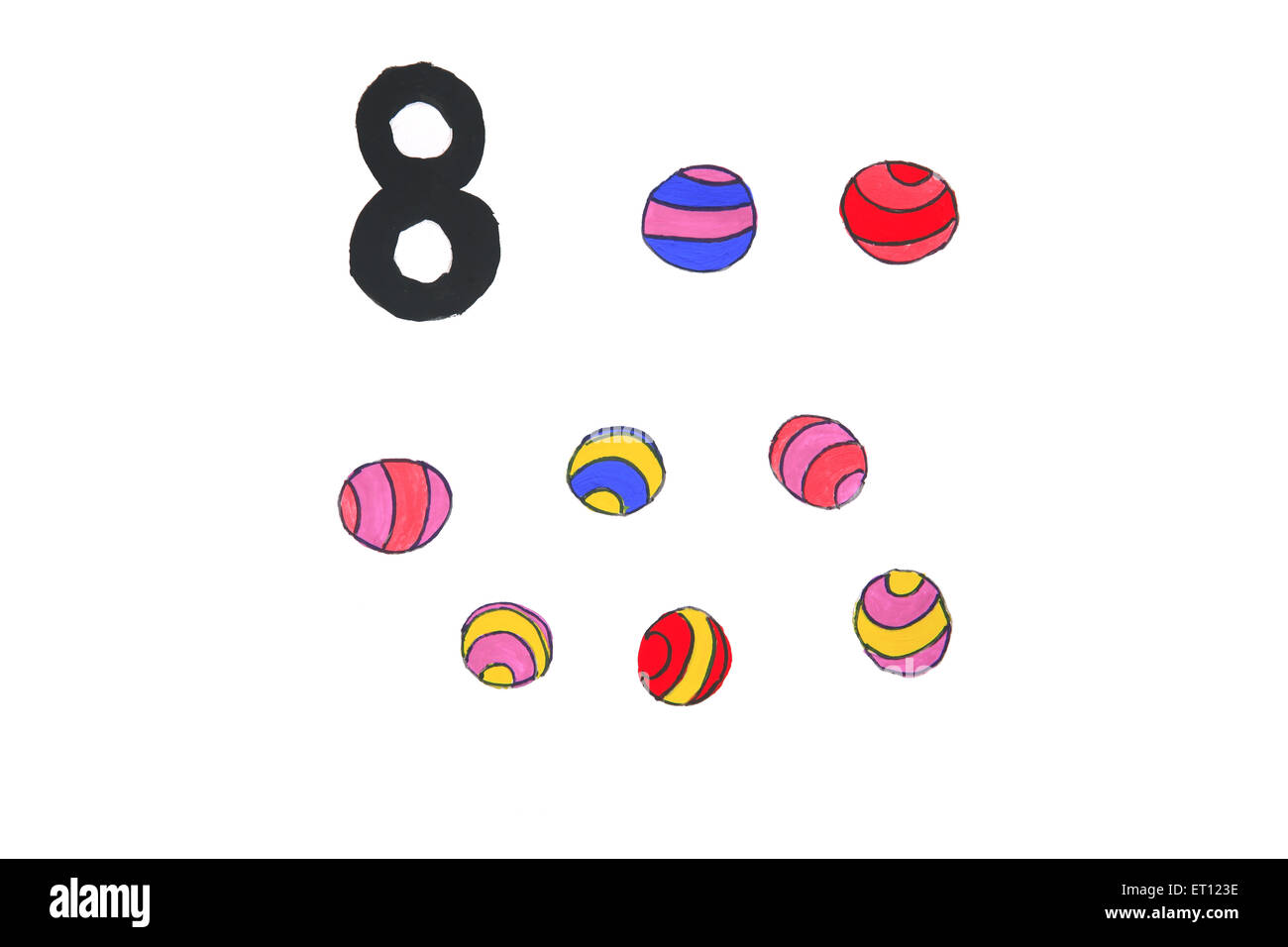 Number eight ball hi-res stock photography and images - Alamy