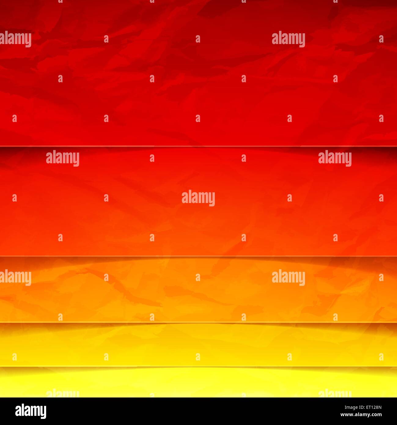 Abstract red, orange and yellow rectangle paper shapes background. RGB ...