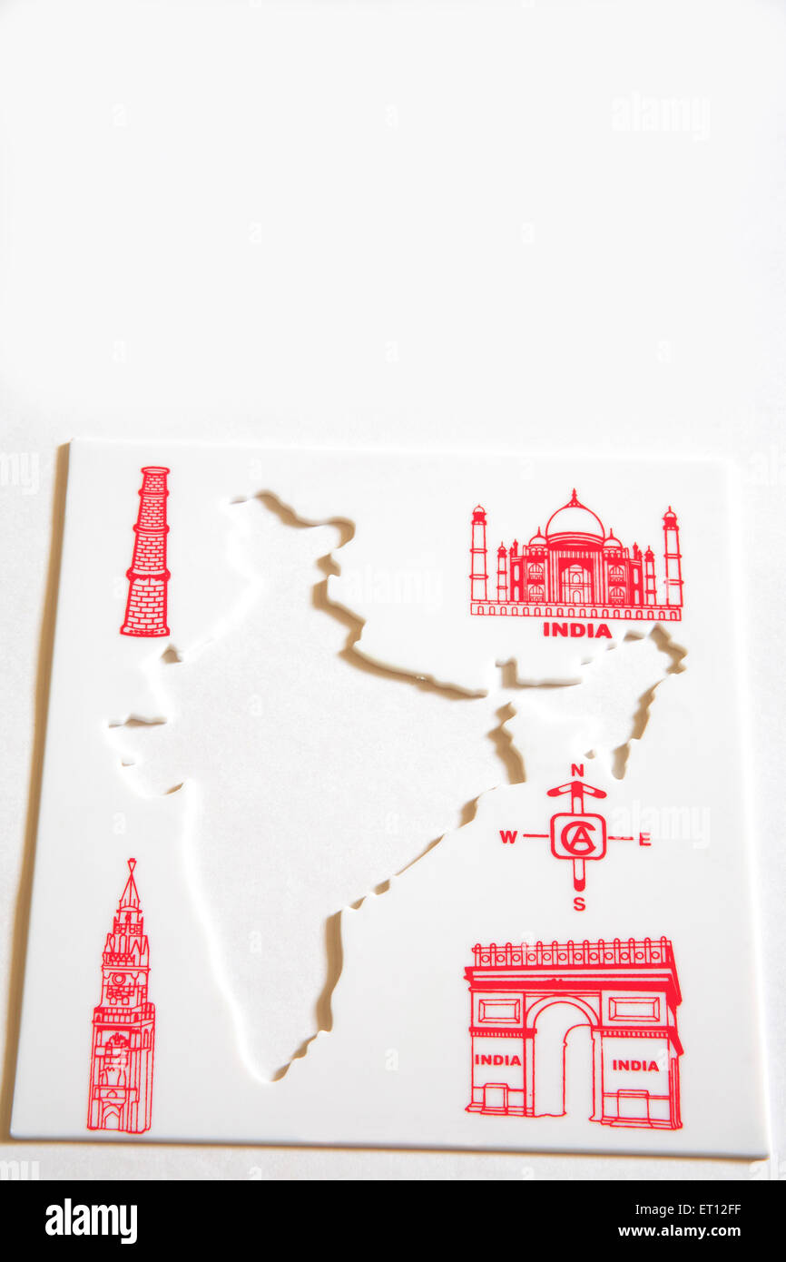 India map outline hi-res stock photography and images - Alamy