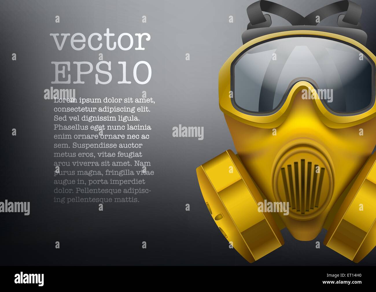 Background of safe chemical antiviral gas mask. Vector Stock Vector ...
