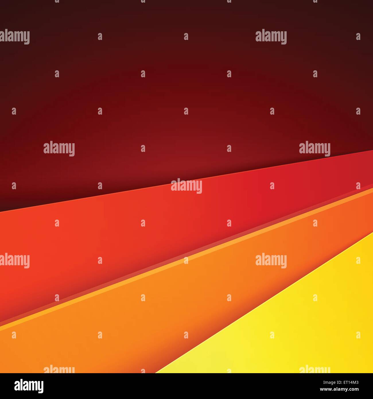 Red, orange and yellow paper layers abstract vector background. RGB EPS ...