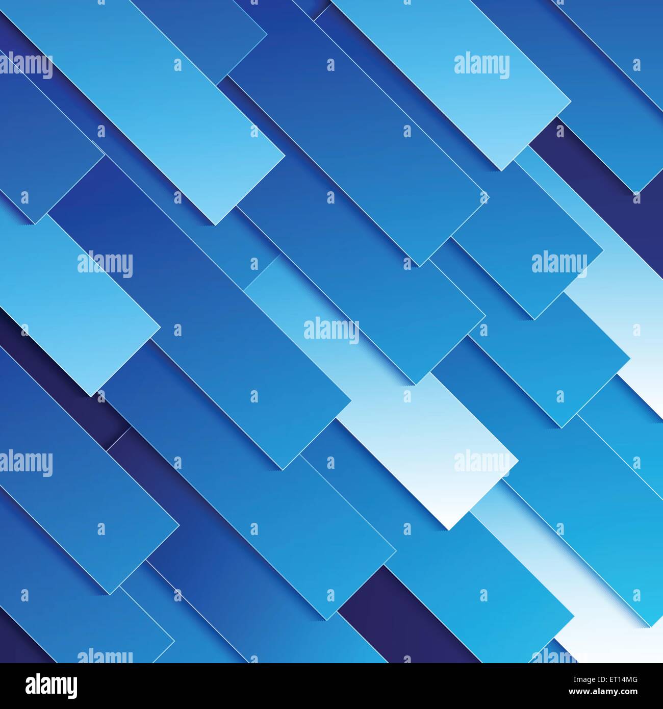 Abstract blue paper rectangle shapes background. RGB EPS 10 vector ...