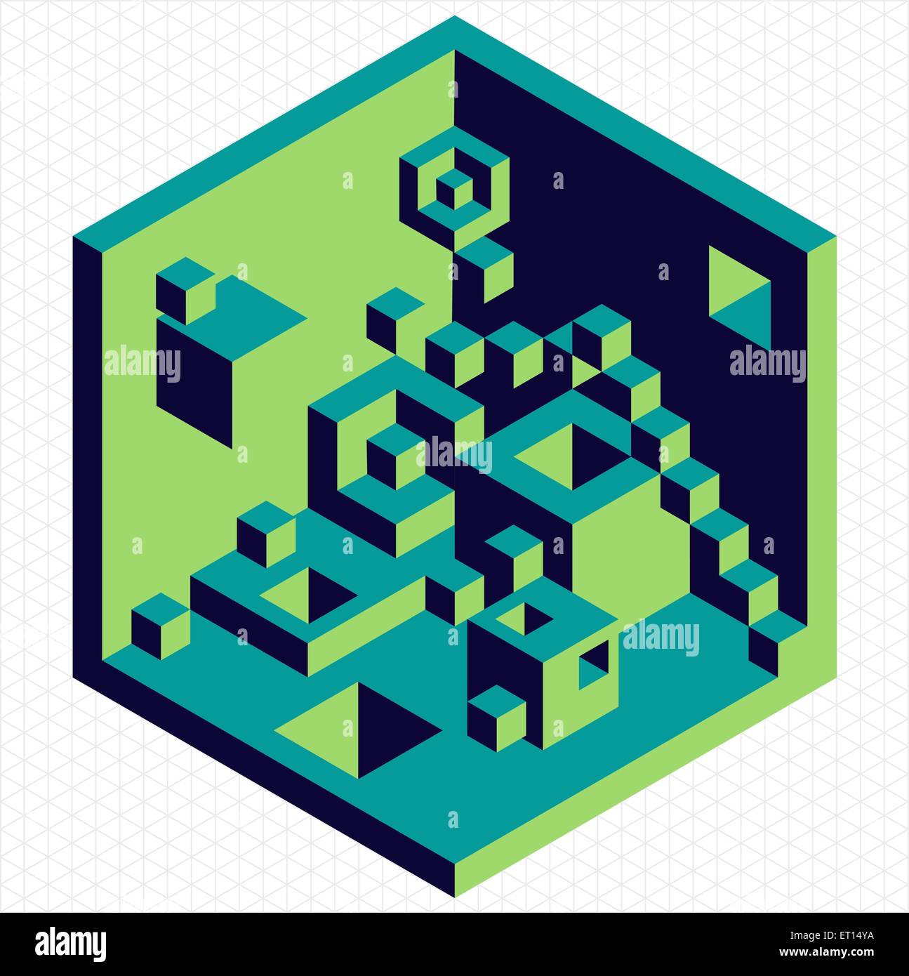 3d isometric vector vectors hi-res stock photography and images - Alamy