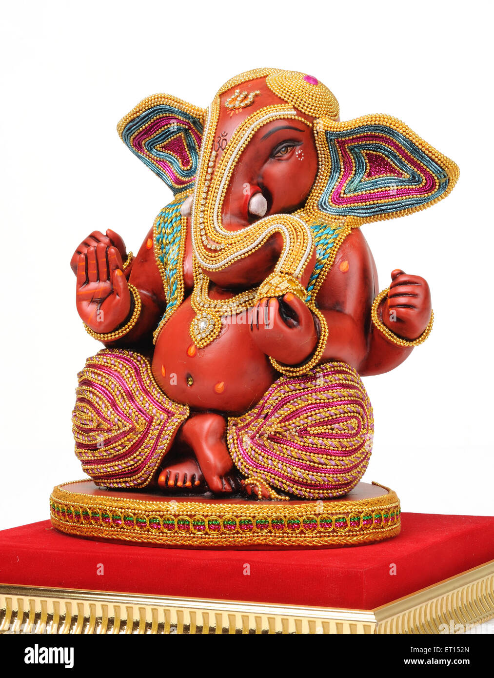 Clay statue of lord ganesh Stock Photo - Alamy