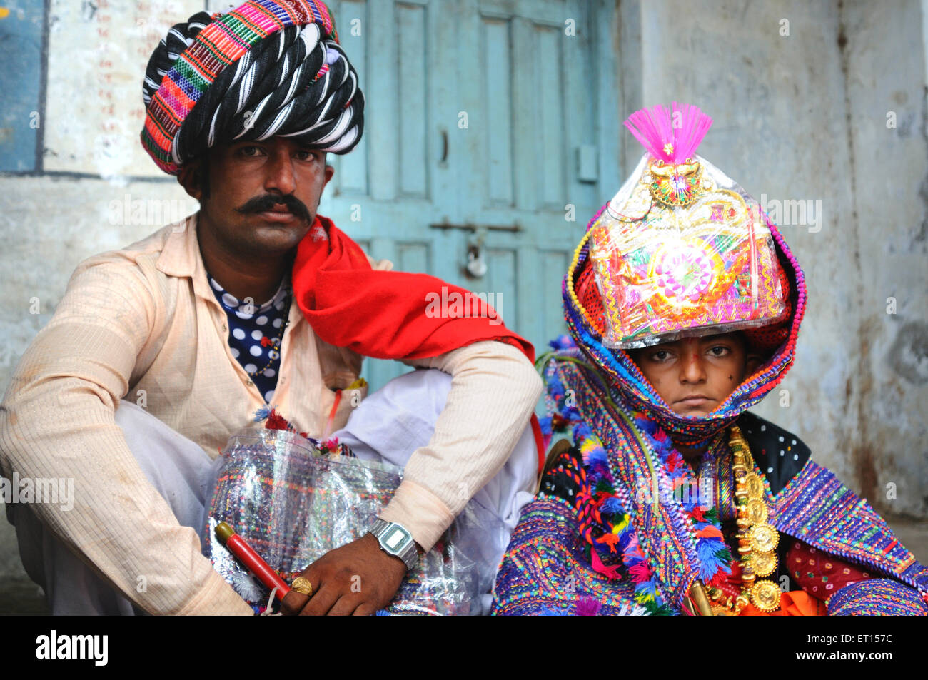 Rural groom with father in child marriage at Mindiyada near Anjaar ...