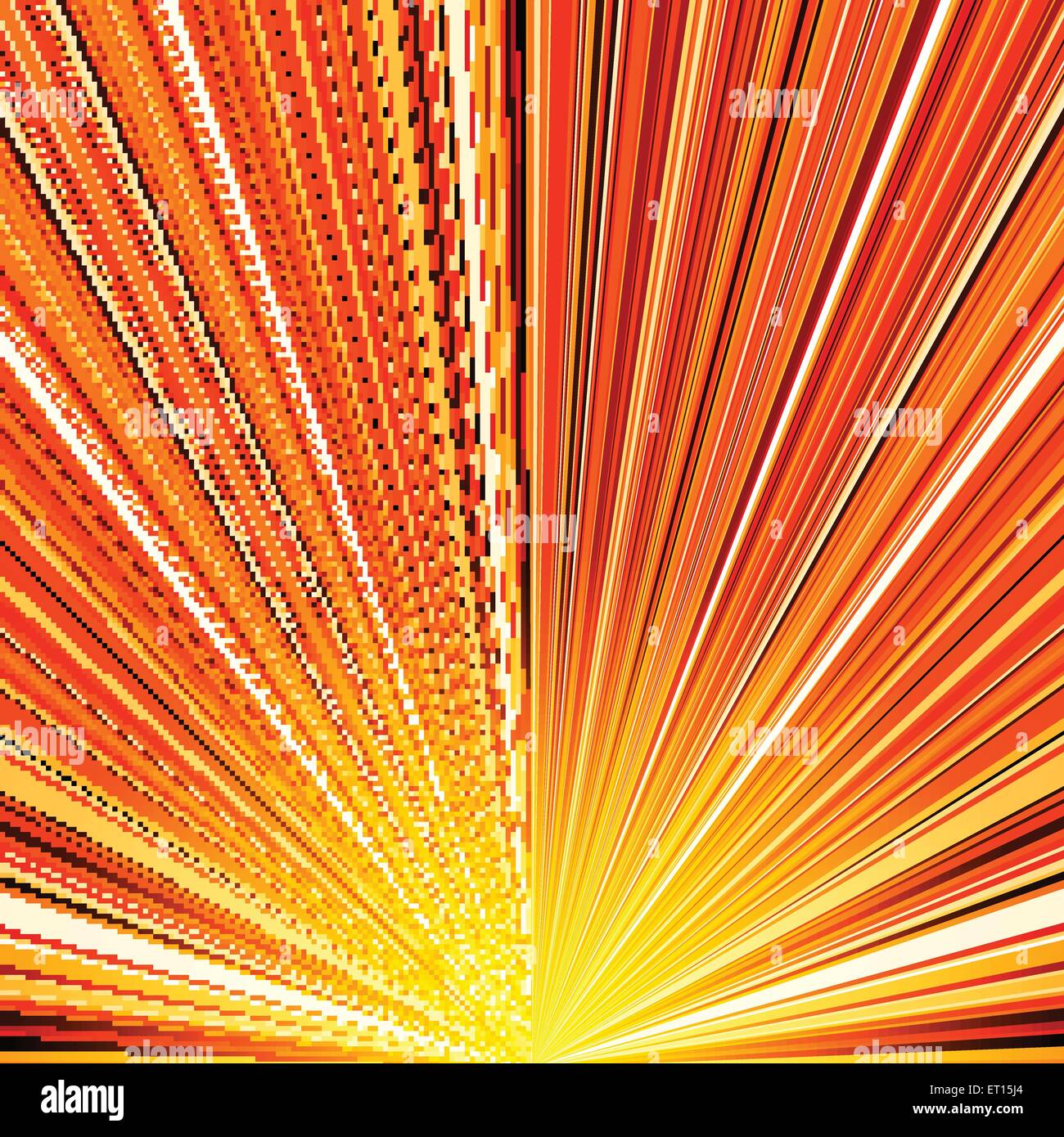 Abstract orange and yellow striped burst background. RGB EPS 10 vector ...