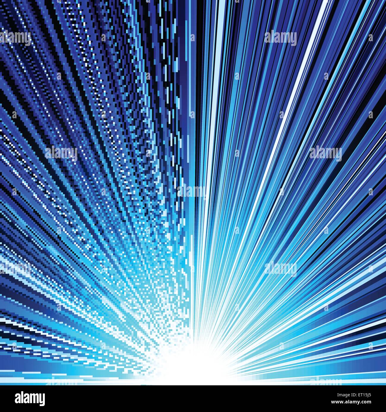Abstract blue striped burst background. RGB EPS 10 vector illustration ...